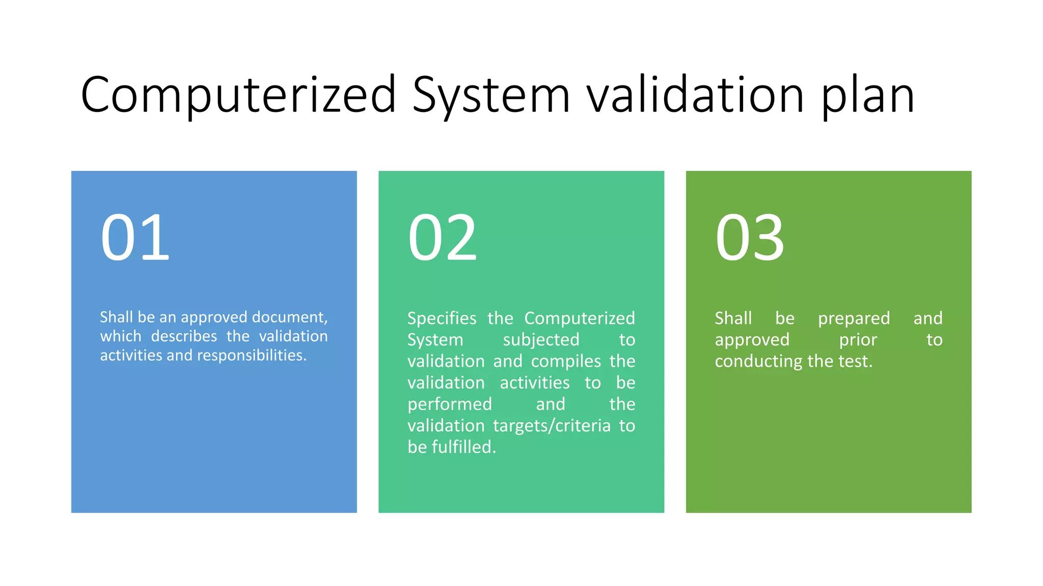 Computerized system validation (CSV) as a requirement for good ...