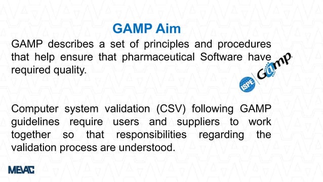 Computerized system validation (CSV) as a requirement for good ...