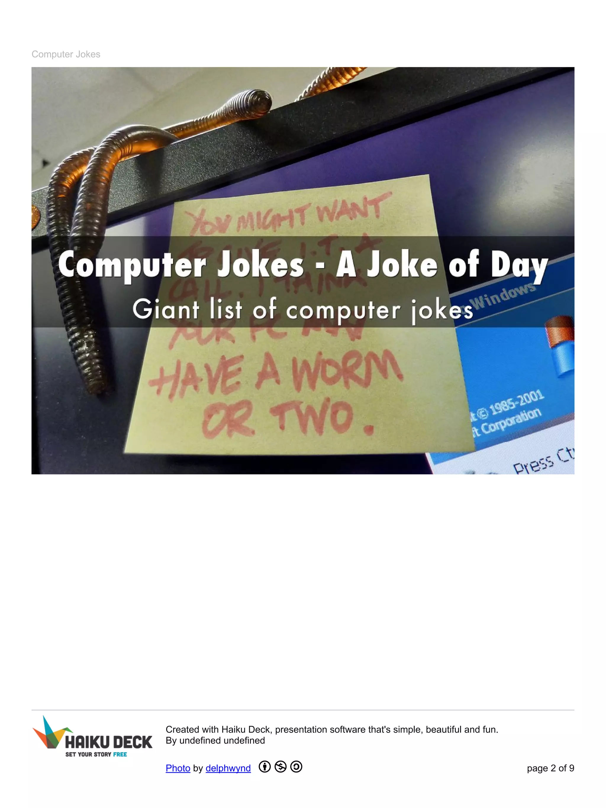 Computer jokes | PDF
