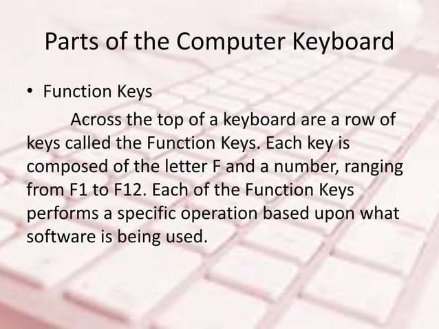 Computer keyboard | PPTX | Computer Peripherals | Computing