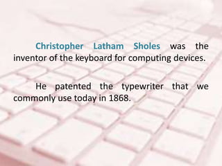 Computer keyboard | PPTX