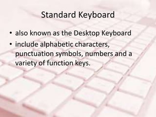 Computer keyboard | PPTX | Computer Peripherals | Computing