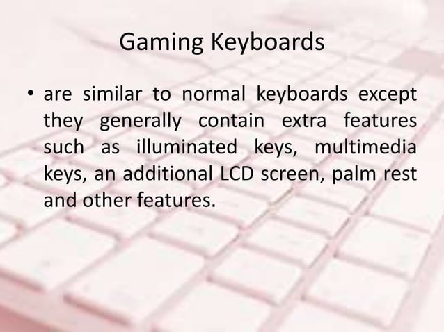 Computer keyboard | PPTX | Computer Peripherals | Computing