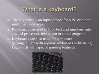 Computer Keyboards | PPTX