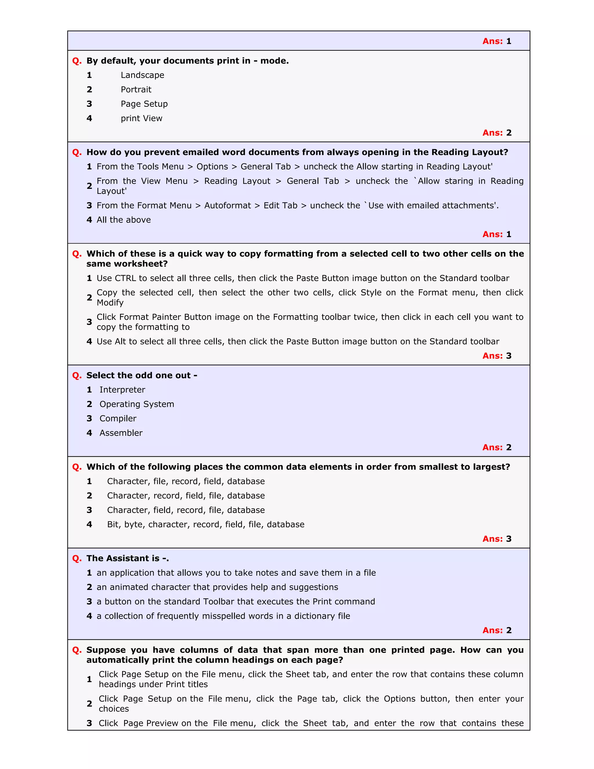 MCQ on Computer and ICT | PDF