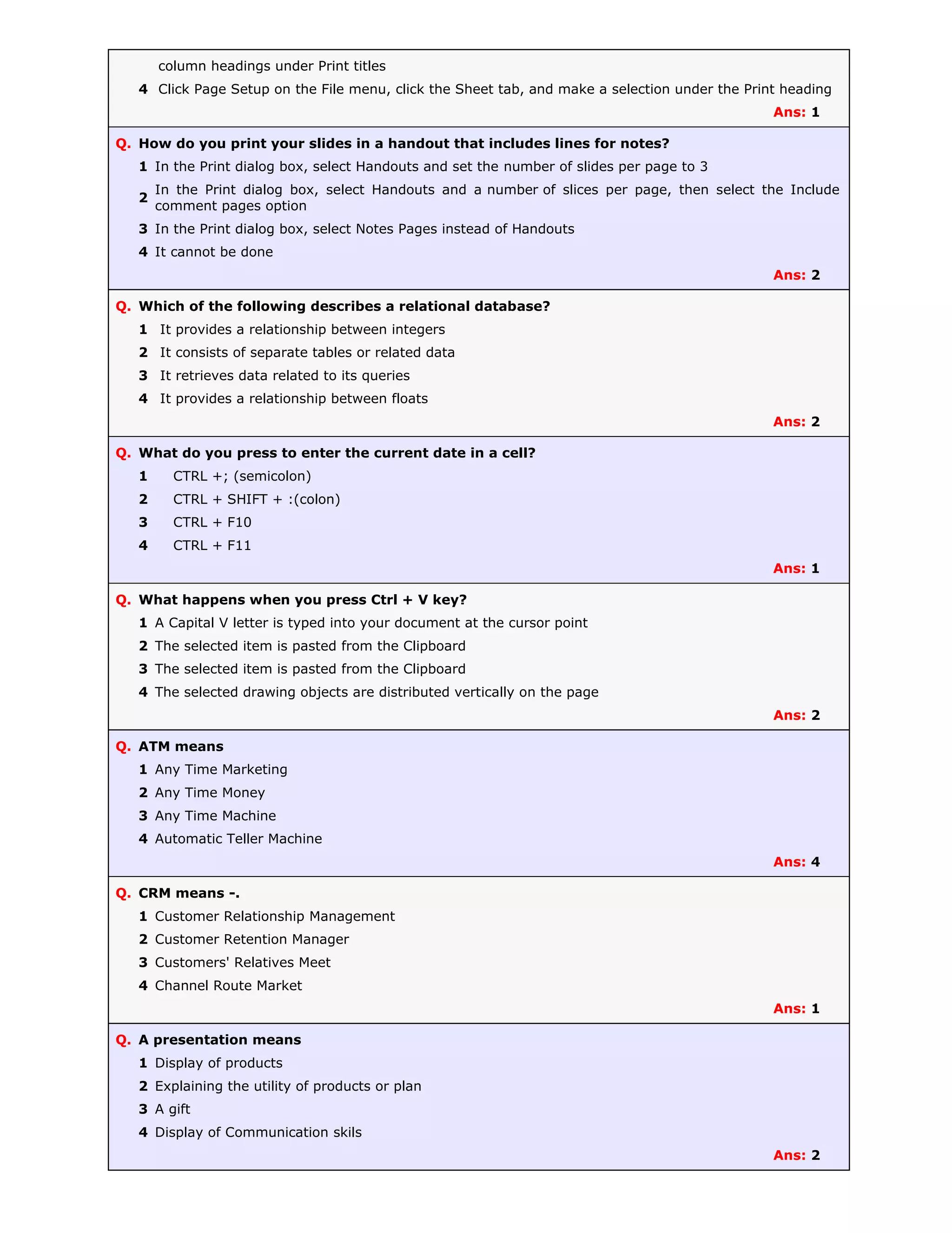 MCQ on Computer and ICT | PDF