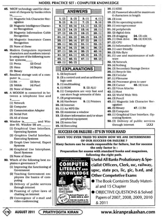Bank Exam Computer Knowledge Questions | PPT