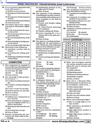 Bank Exam Computer Knowledge Questions | PPT