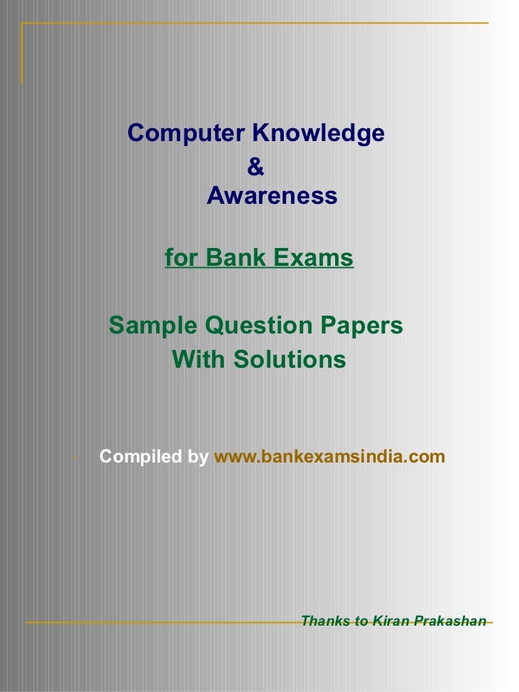 Bank Exam Computer Knowledge Questions bank-exam-computer-knowledge-questions