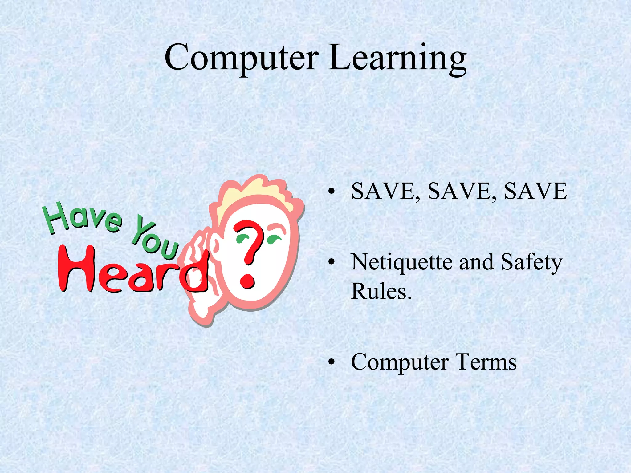 Computer Lab Expectations | PPTX