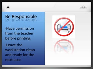 Computer labexpectations | PPTX