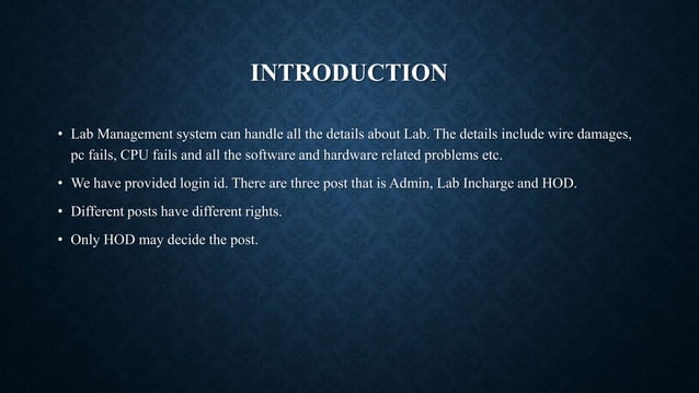 Computer lab management | PPTX