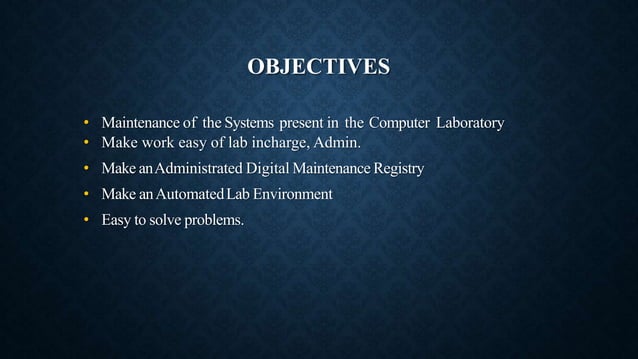 Computer lab management | PPTX