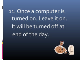 Computerlaboratoryrules | PPT