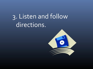 Computerlaboratoryrules | PPT