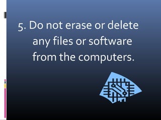 Computerlaboratoryrules | PPT