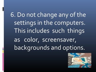 Computerlaboratoryrules | PPT