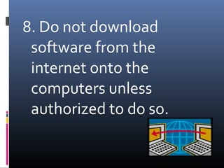 Computerlaboratoryrules | PPT