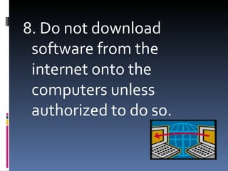 Computer Laboratory Rules | PPT