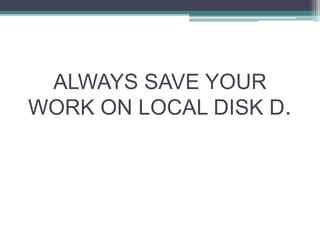 Computer Laboratory Rules and Regulation | PPTX