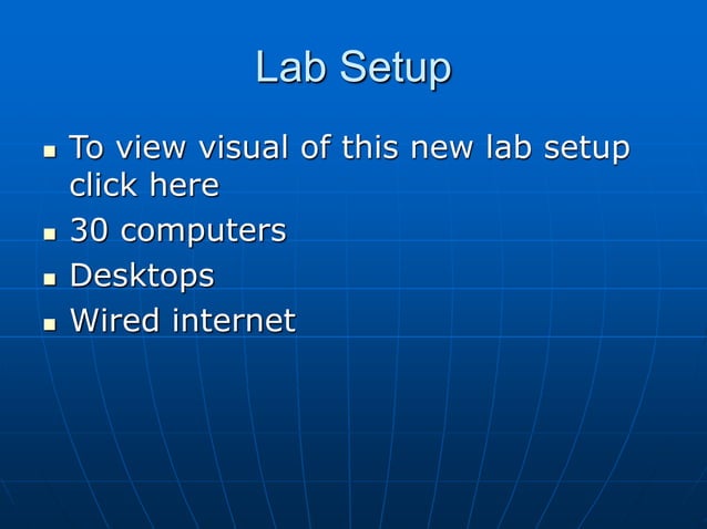 Computer Lab Proposal for a Computer Lab | PPT | Desktops | Computing