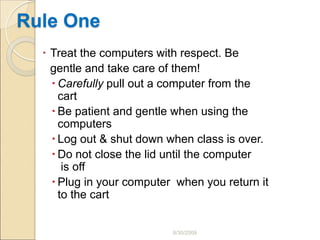 Computer Lab Rules | PPT