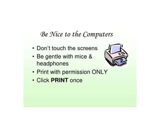 Computer lab rules | PPT