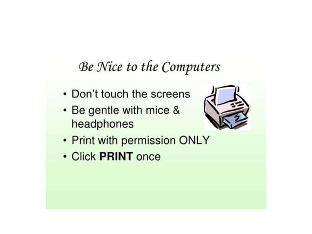 Computer lab rules | PPT