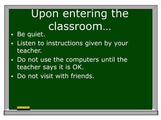 Computer lab rules | PPTX