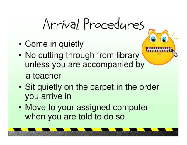 Computer Lab Rules & Procedures | PPT