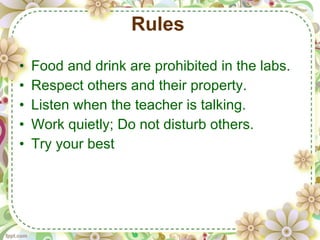 Computer Labs Rules and Procedures | PPT | Technology & Computing