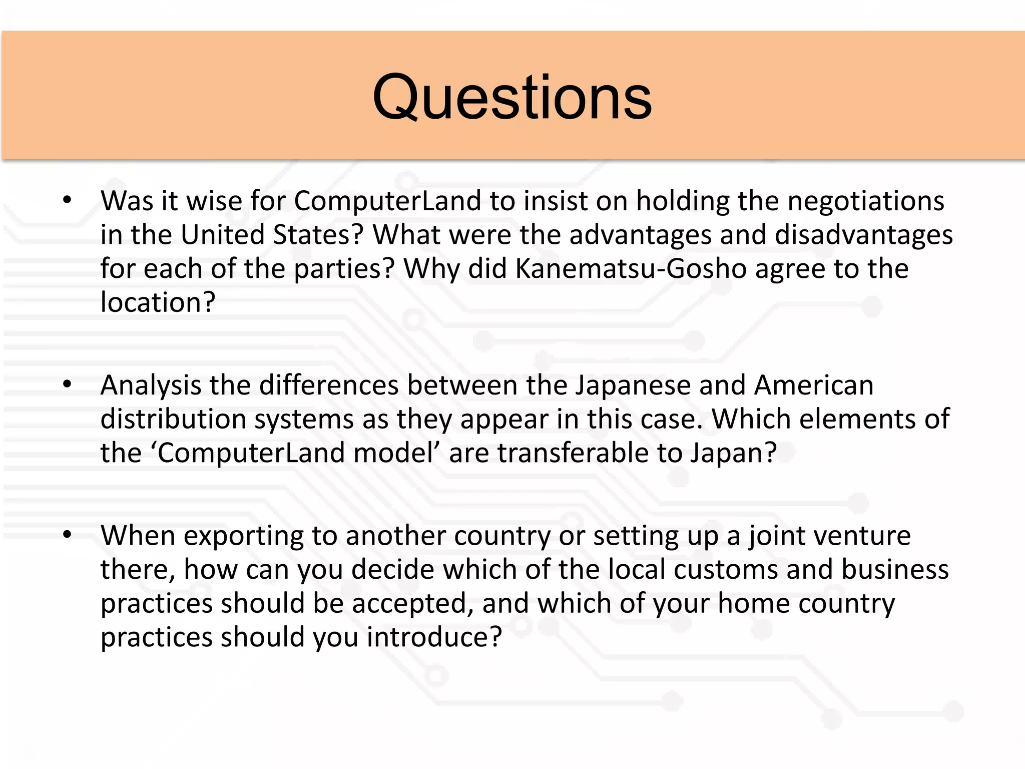 Computer land in japan presentation | PPTX