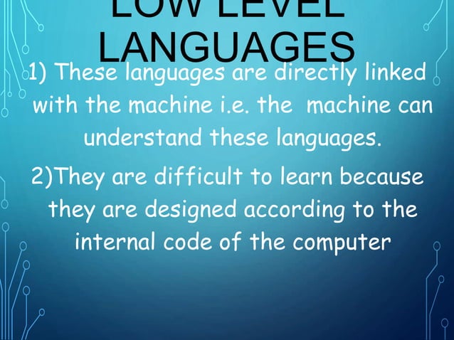 Computer language | PPTX | Programming Languages | Computing