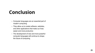 Presentation of the Computer language.pptx