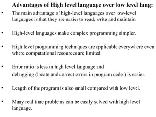 Computer languages 11 | PPT