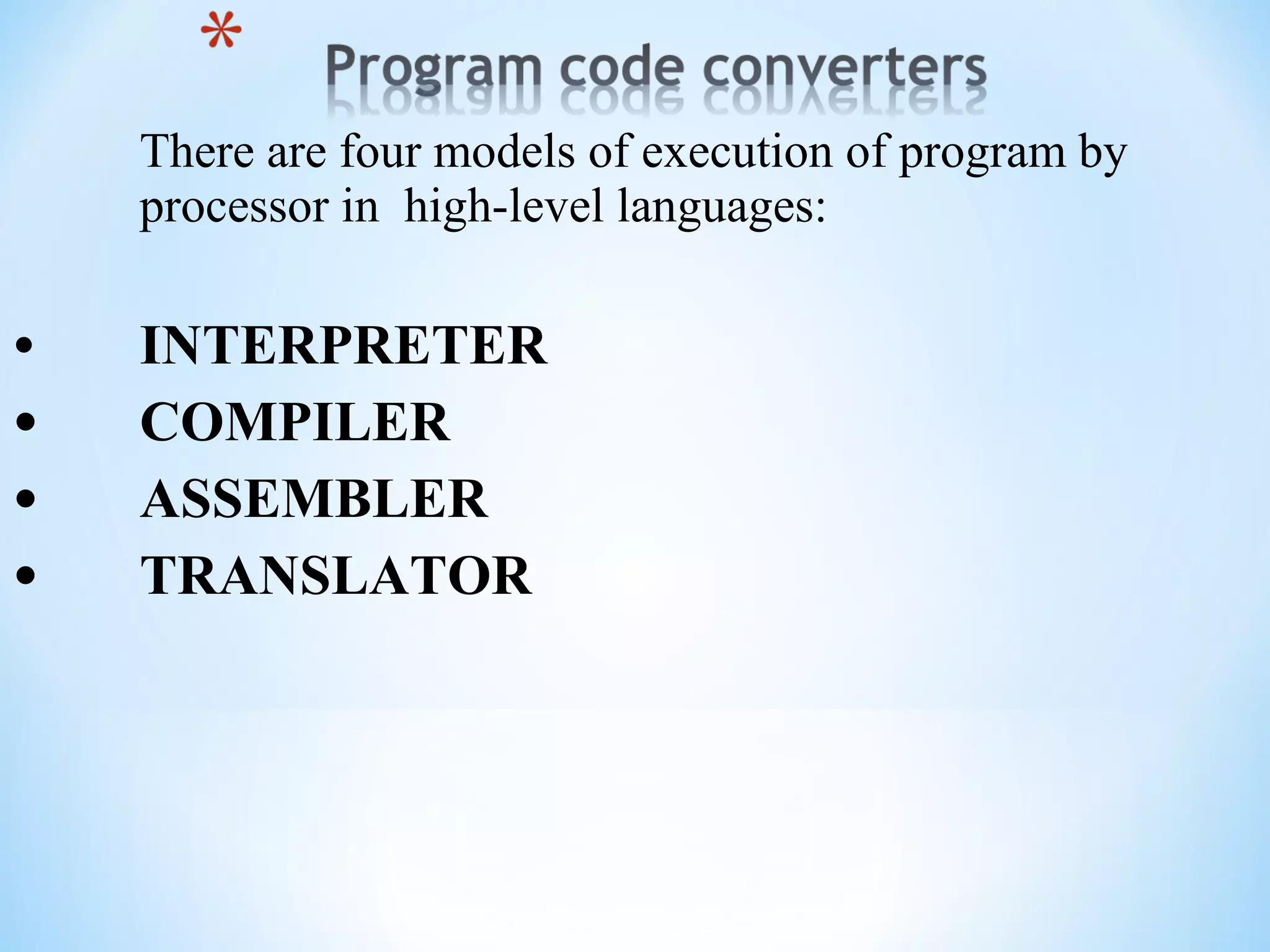 Computer languages | PPT | Programming Languages | Computing