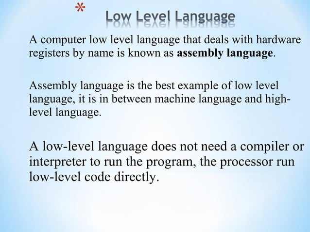 Computer languages | PPT