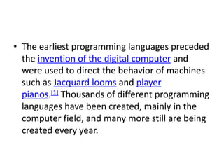 Computer languages | PPTX