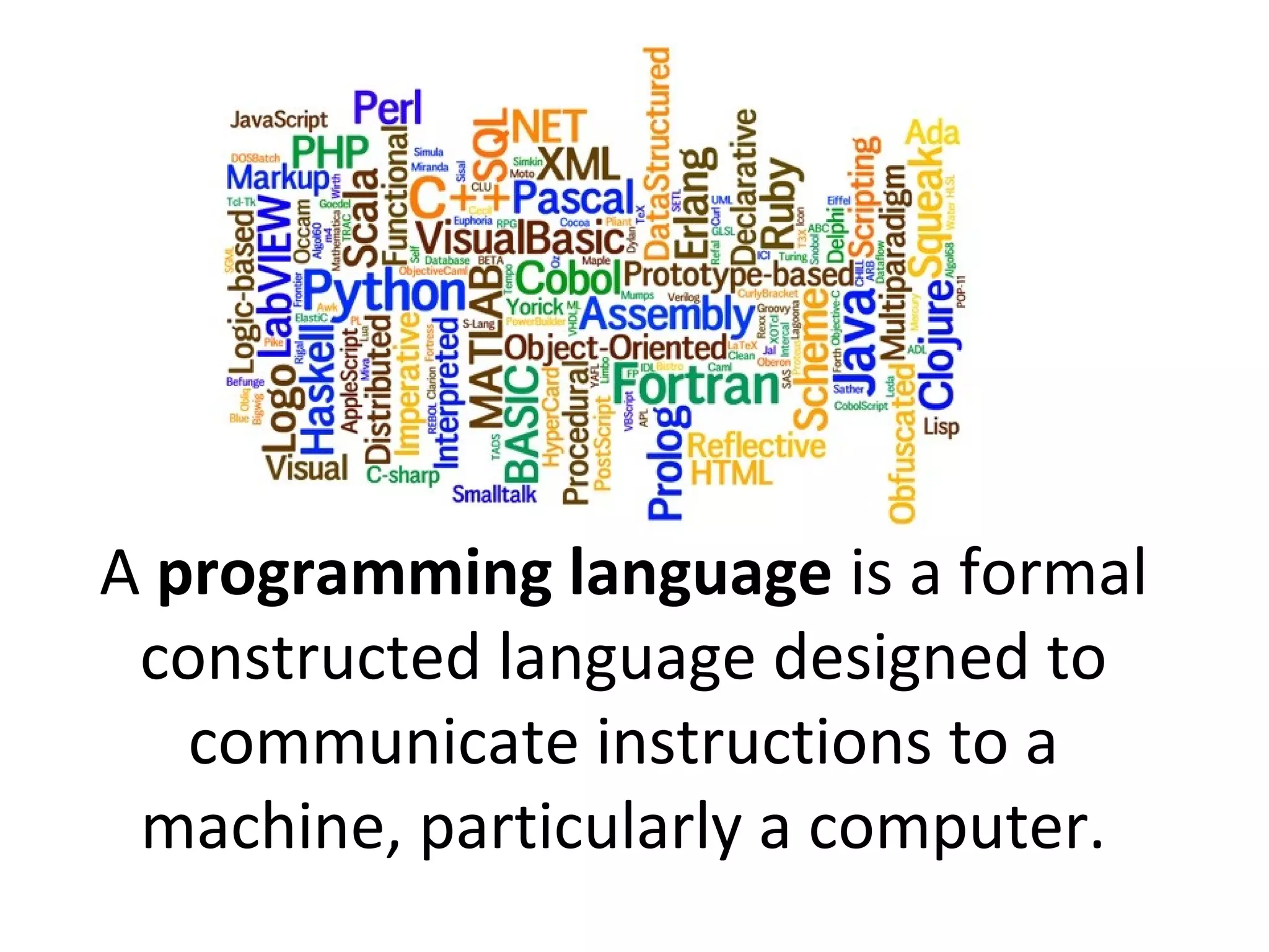 Computer languages | PPT