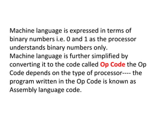 Computer languages | PPT