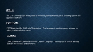 Computer languages | PPTX