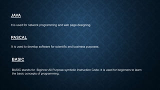 Computer languages | PPTX