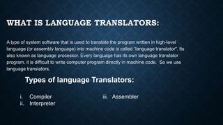 Computer languages | PPTX