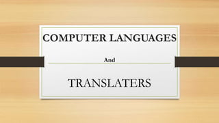 Computer languages | PPTX