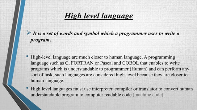 Computer languages | PPTX