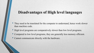 Computer languages | PPTX