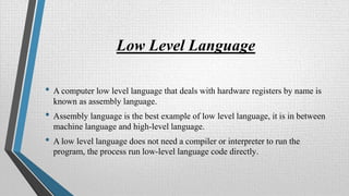 Computer languages | PPTX