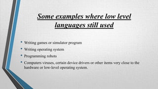 Computer languages | PPTX