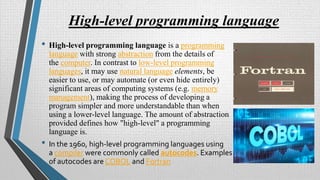 Computer languages | PPTX