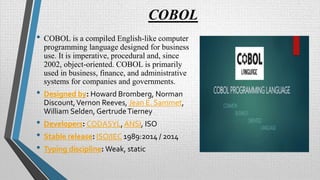 Computer languages | PPTX